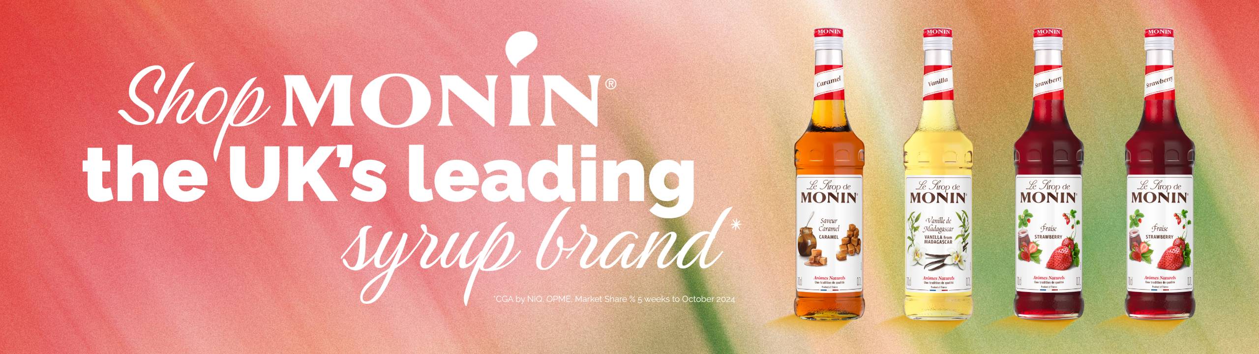 MONIN Flavoured Syrups, For Coffees to Cocktails Monin