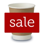 8oz Disposable Paper Coffee Cups, Ripple and Double Wall