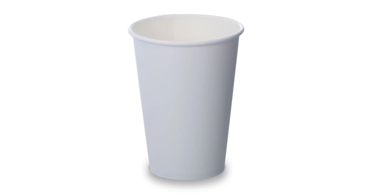 12oz single wall disposable cups for takeaway coffee