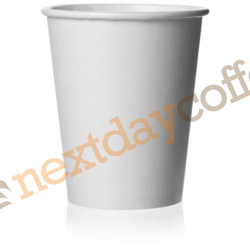 6oz Single wall white takeaway cups for flat white coffee