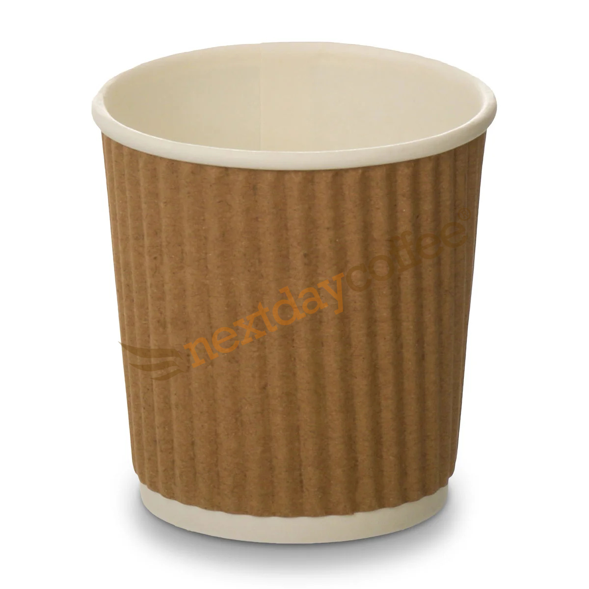 4oz Kraft Brown Ripple Takeaway Paper Cups