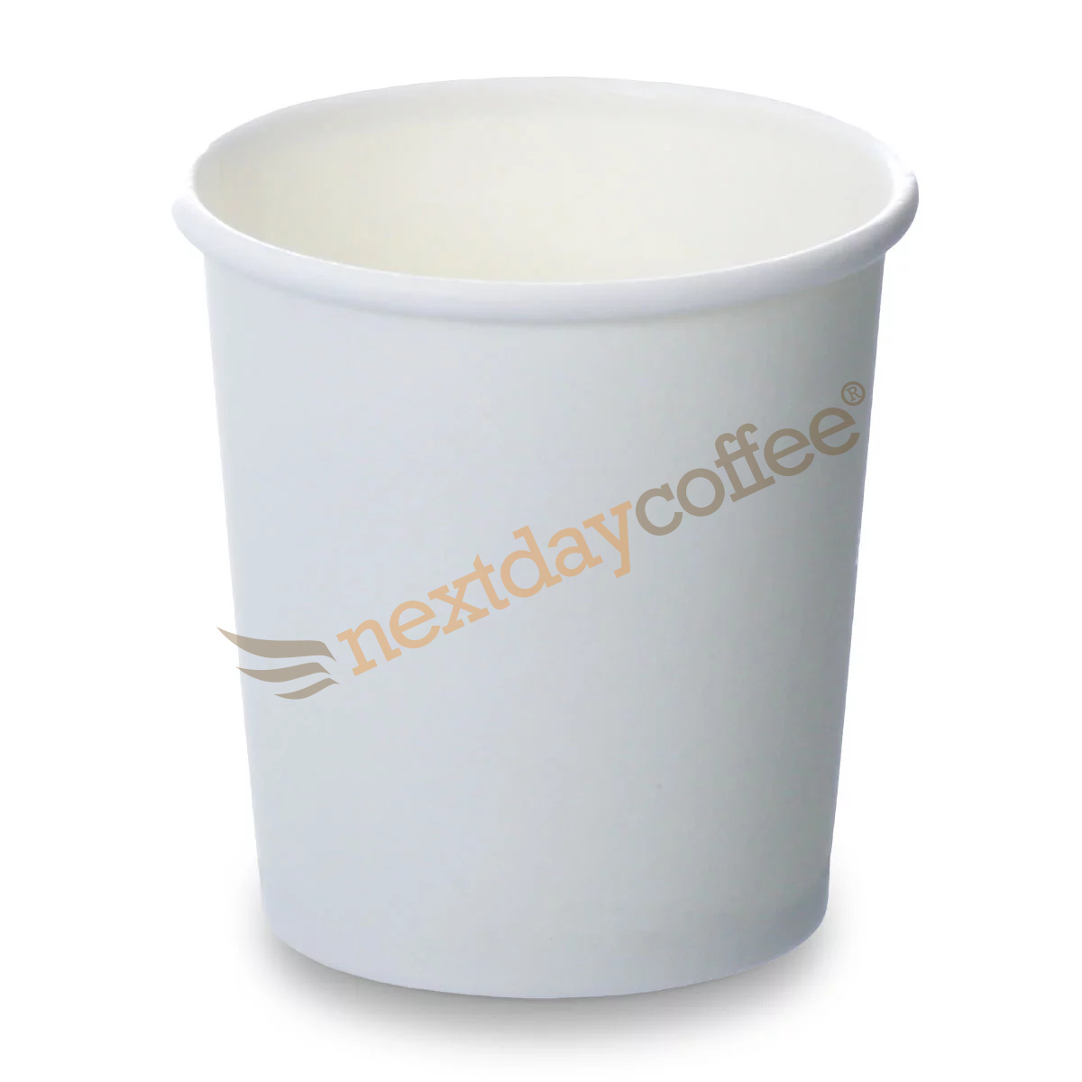 6oz Single wall white takeaway cups for flat white coffee