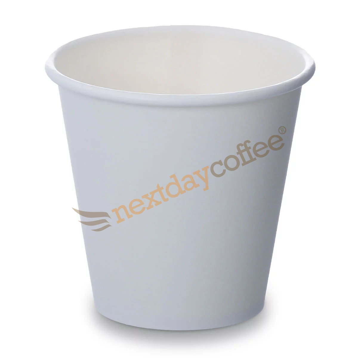 6oz Single wall white disposable cups for flat white coffee