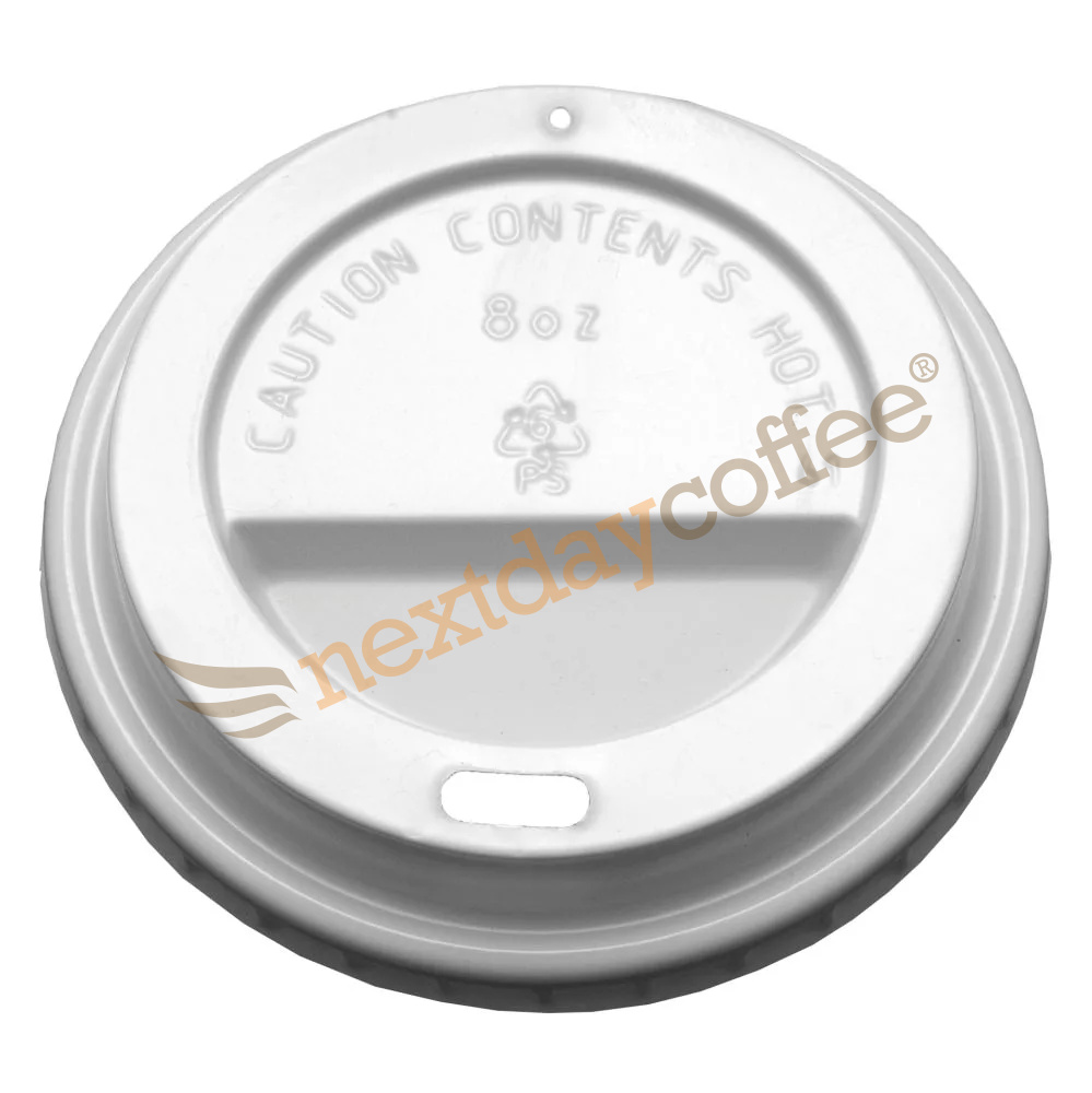 10/12/16oz White Sip Lids (100) | Disposable Coffee Cup Lids