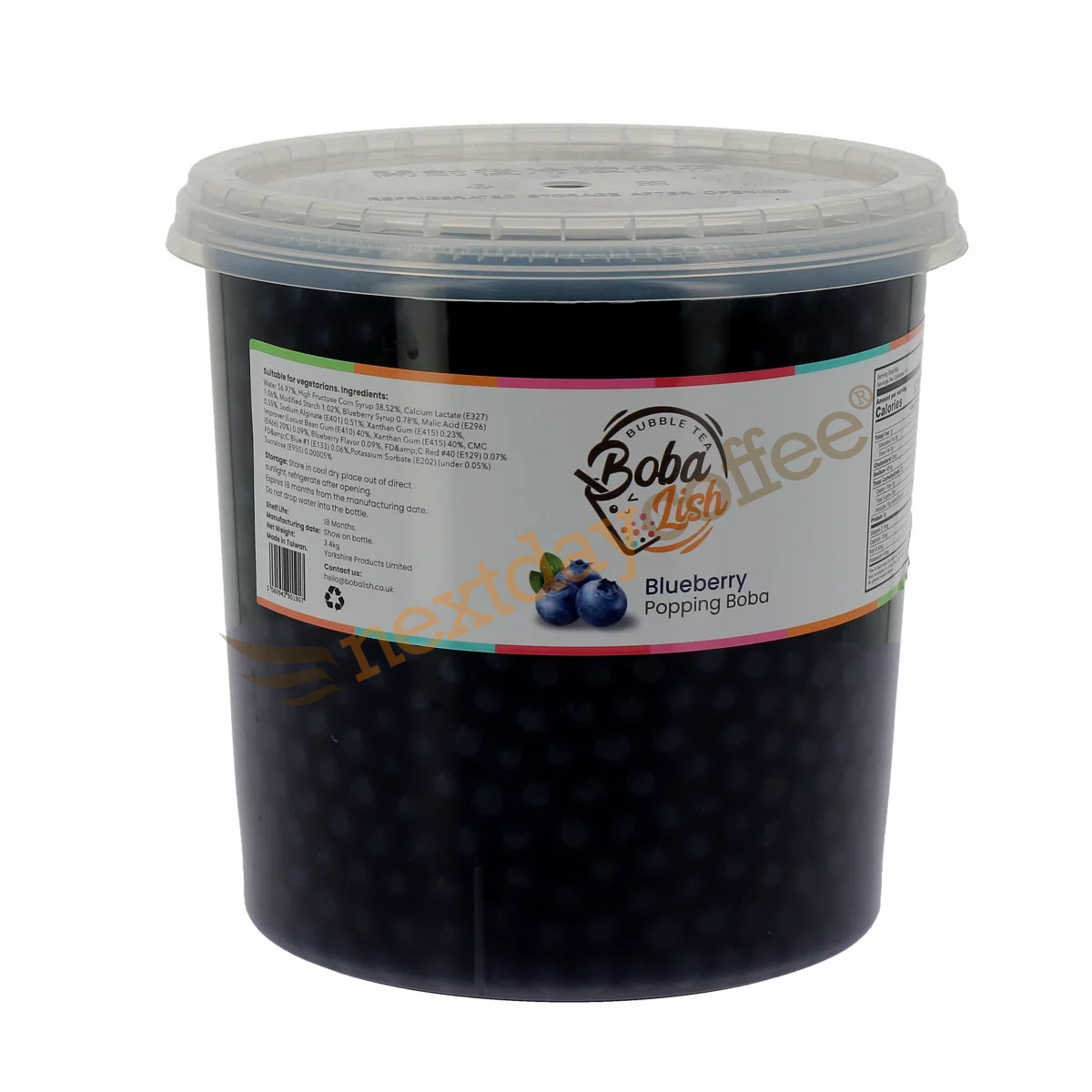 Blueberry Bubble Tea Popping Boba Pearls | Boba Lish
