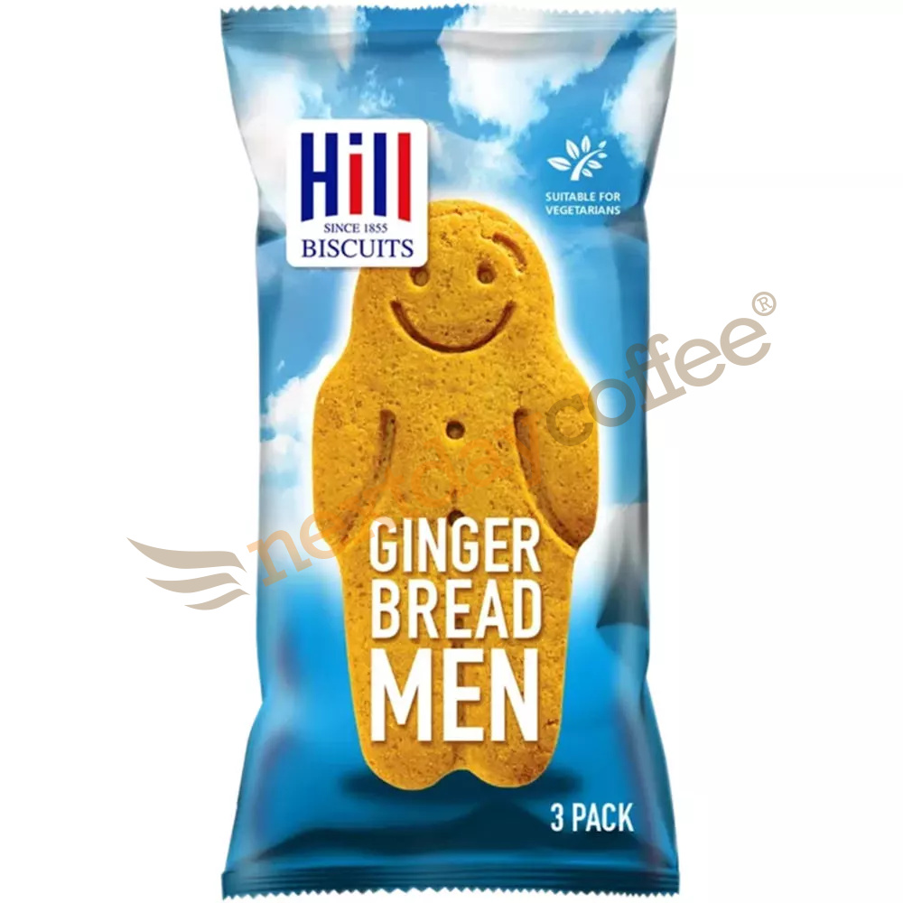 Gingerbread Men Biscuits (80 x 3 packs) | For Office & Canteen