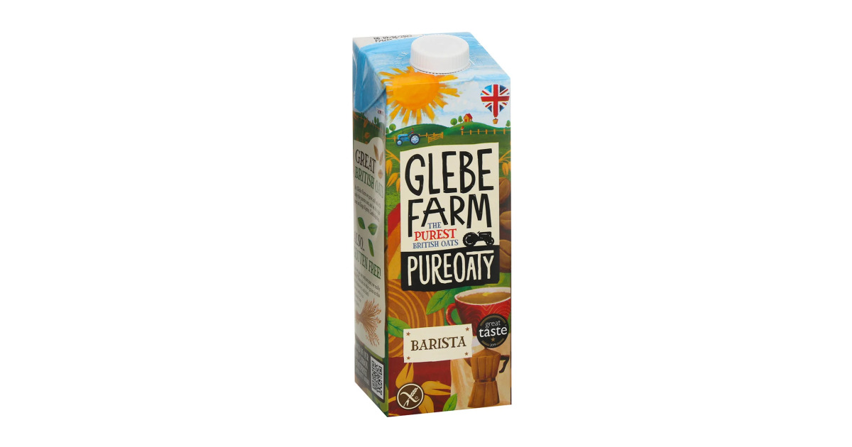 Glebe Farm Pure Oaty Milk 6 x 1 Litre | Dairy free milk alternative