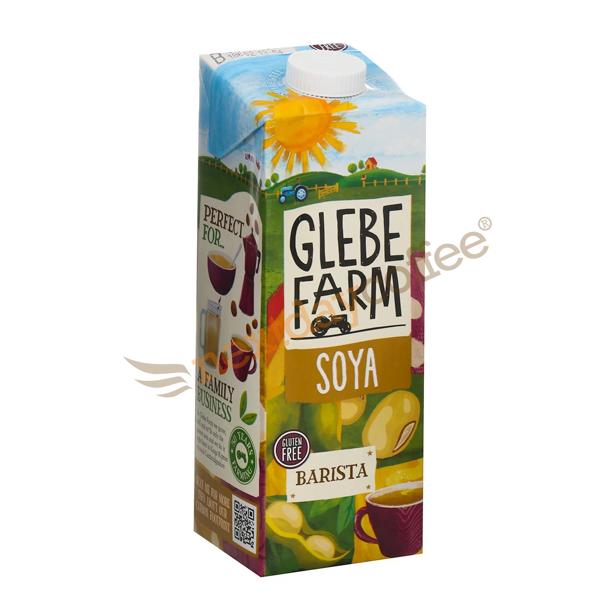 Glebe Farm Soya Milk 6 x 1 Litre | Dairy free milk alternative