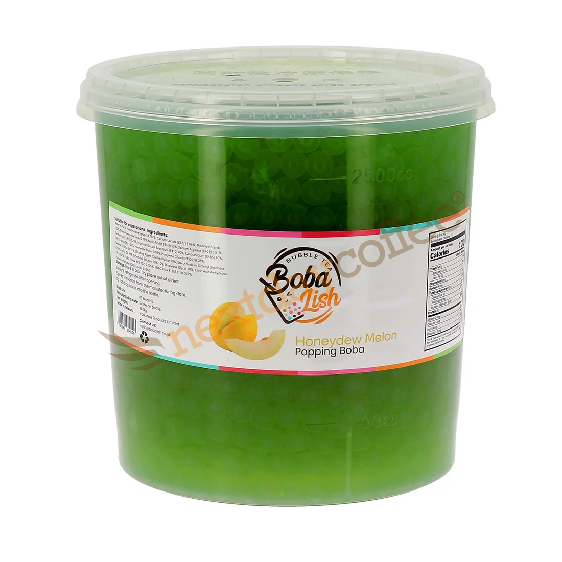 Honey Dew Melon Popping Boba Pearls (3.4kg)