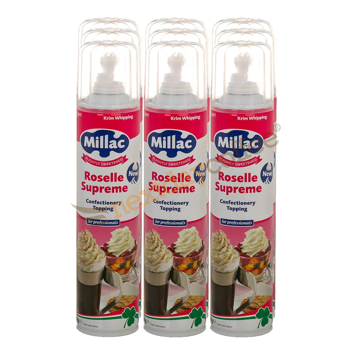 Millac Roselle Supreme Cream Aerosol (9 x 500g)