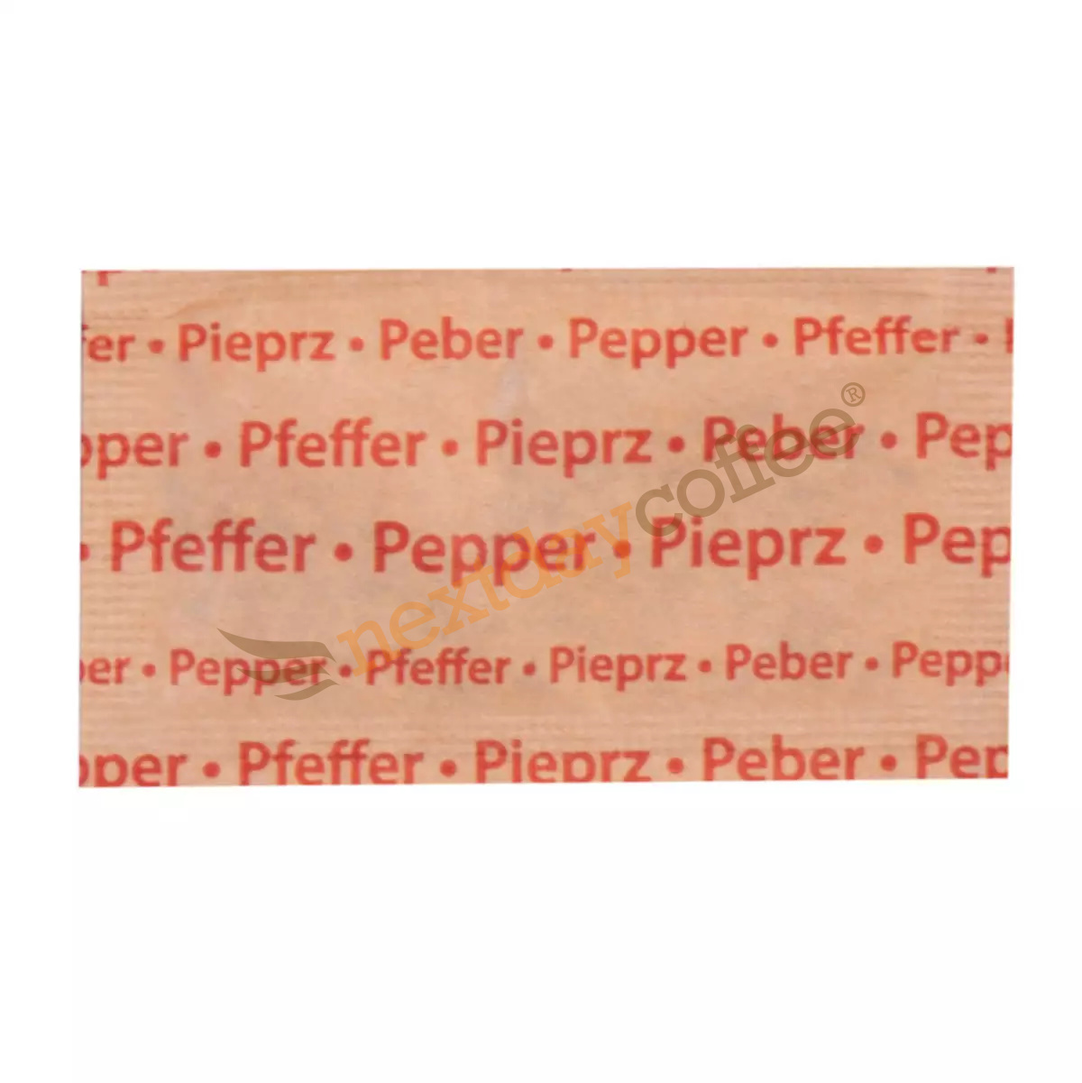 Individually wrapped pepper sachets, 2000 sachets per box