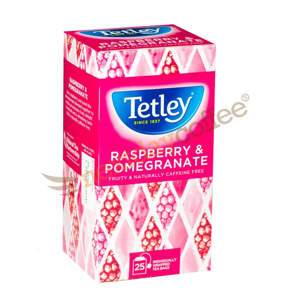 Tetley Raspberry & Pomegranate Tea (25) | Herbal Tea