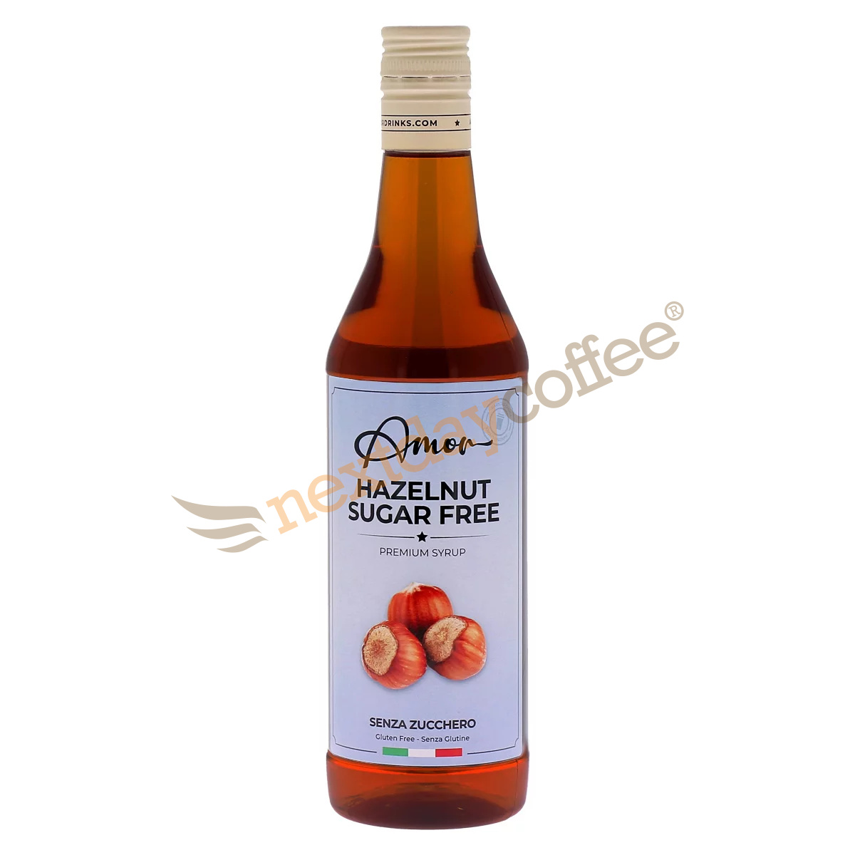 Amor Hazelnut Sugar Free Syrup (750ml)