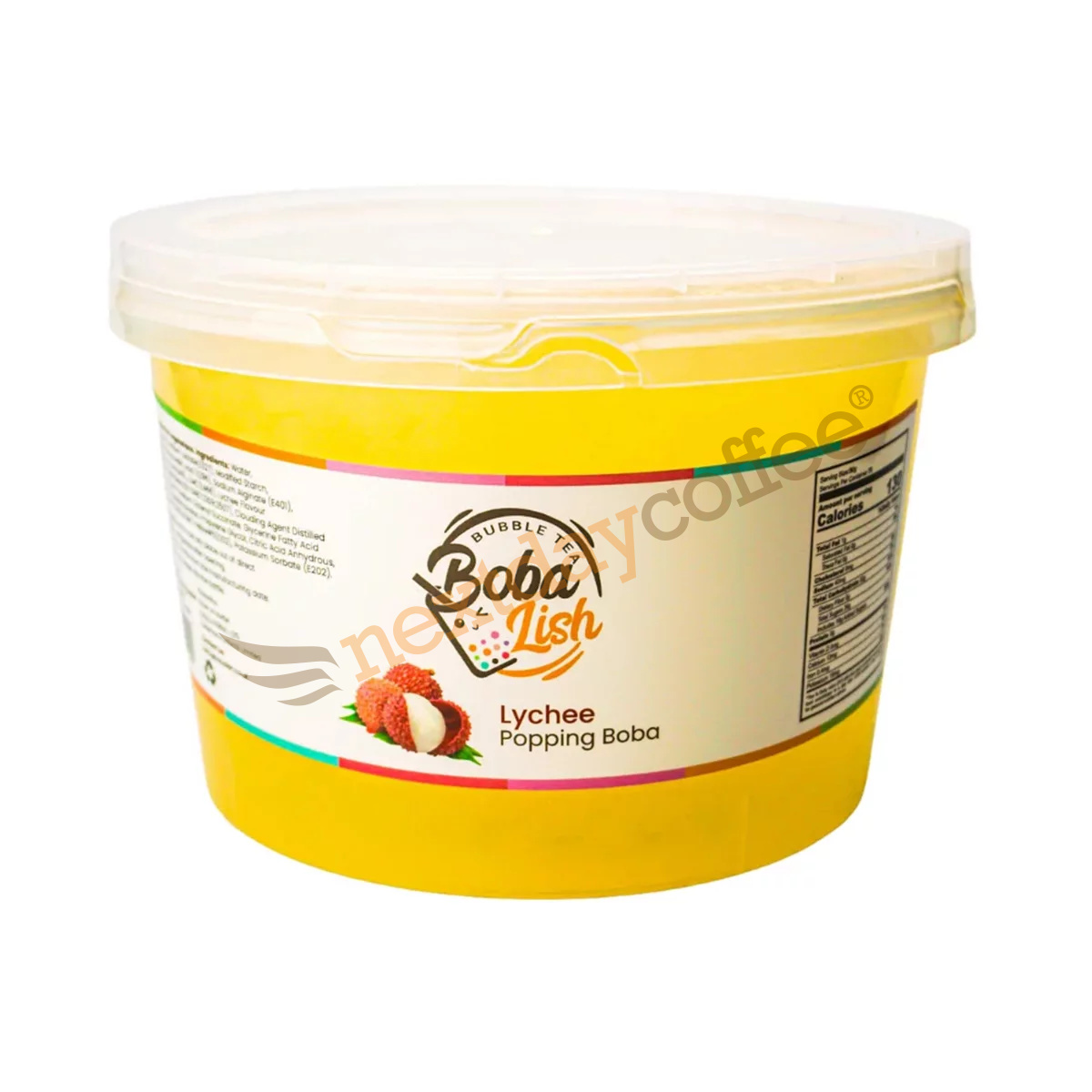Lychee Popping Boba Pearls for Bubble Tea (2.1kg)