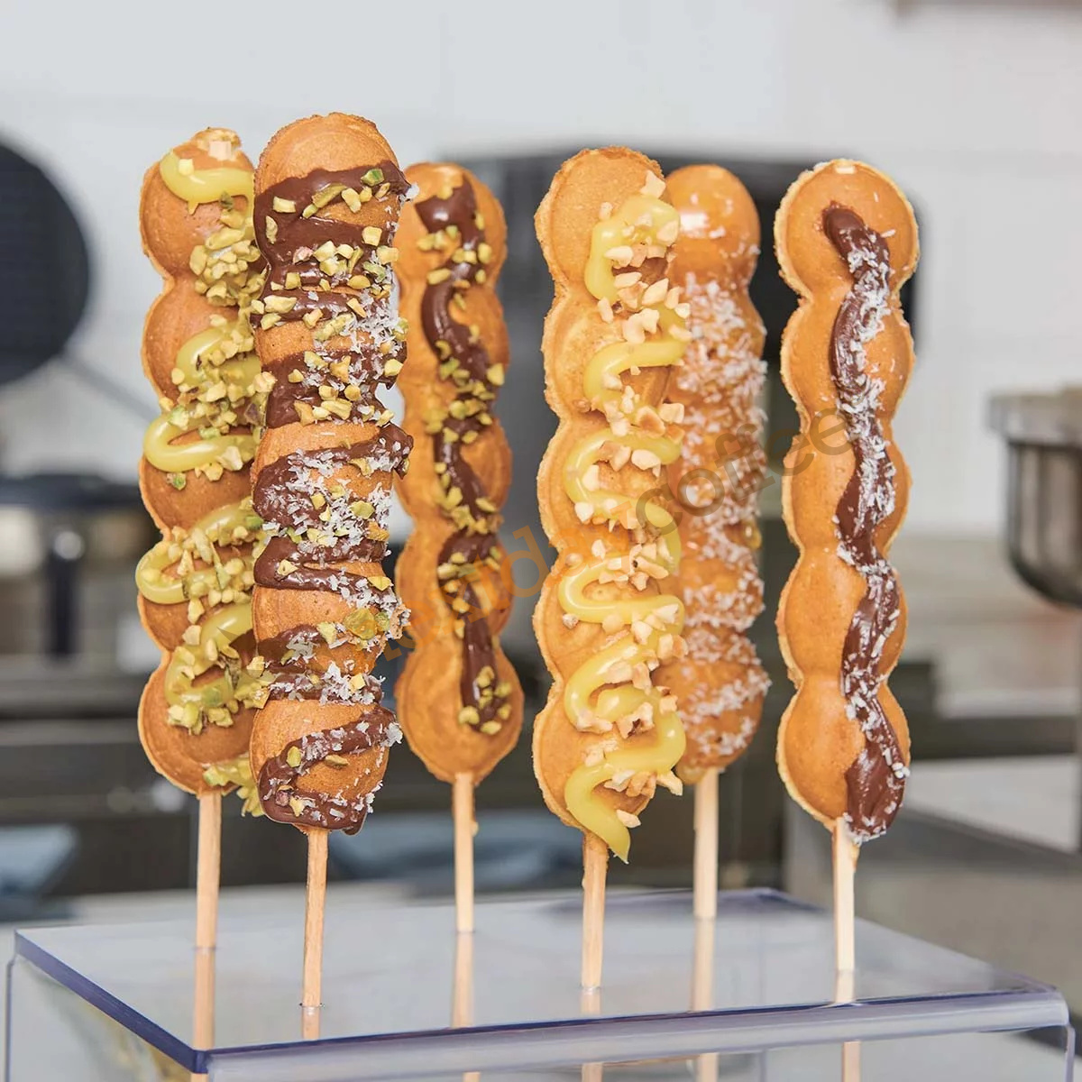 Waffle stick store