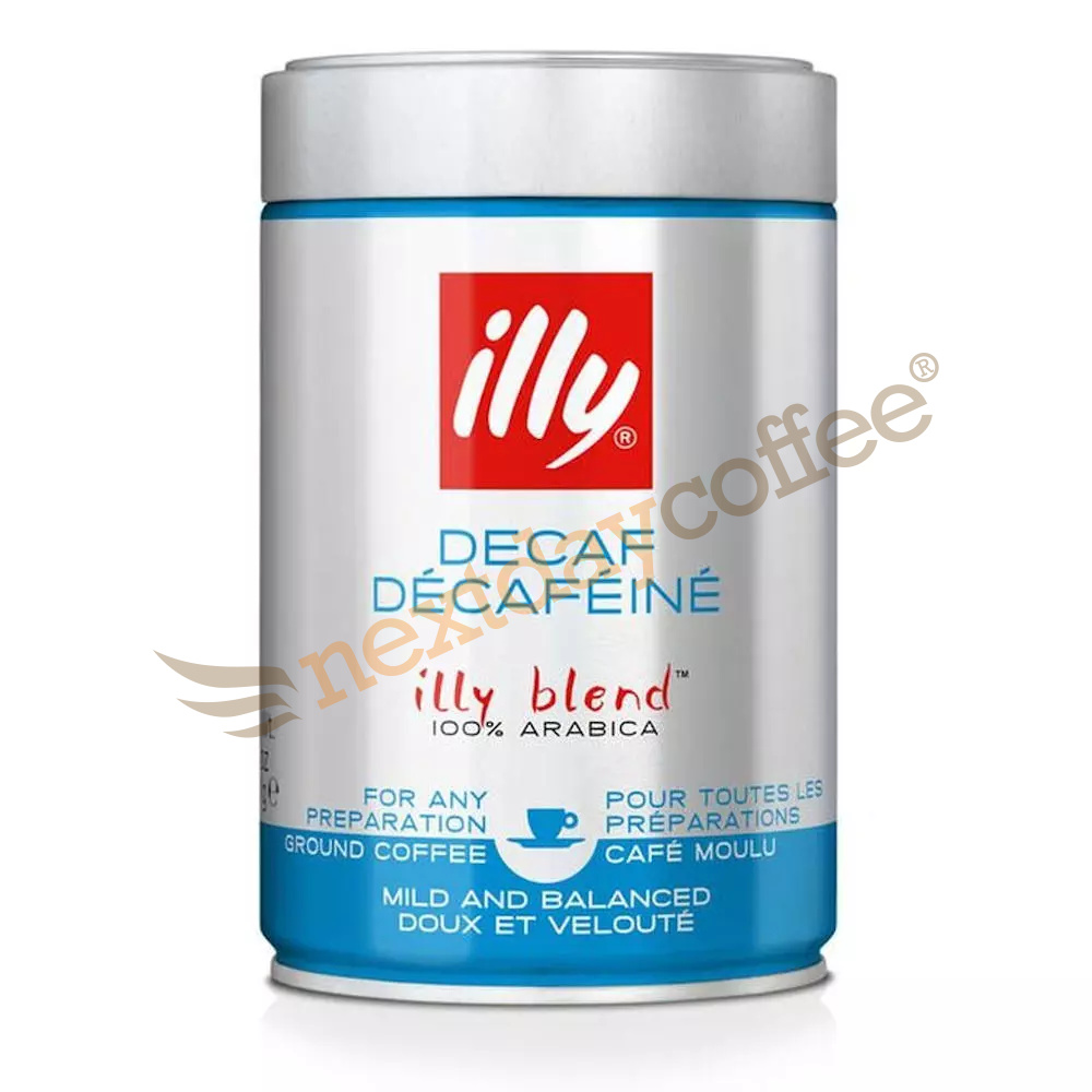Illy Italian Ground Coffee Decaffeinated (250g)