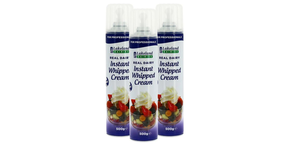 Lakeland Dairy Instant Aerosol Cream (9 x 500g)