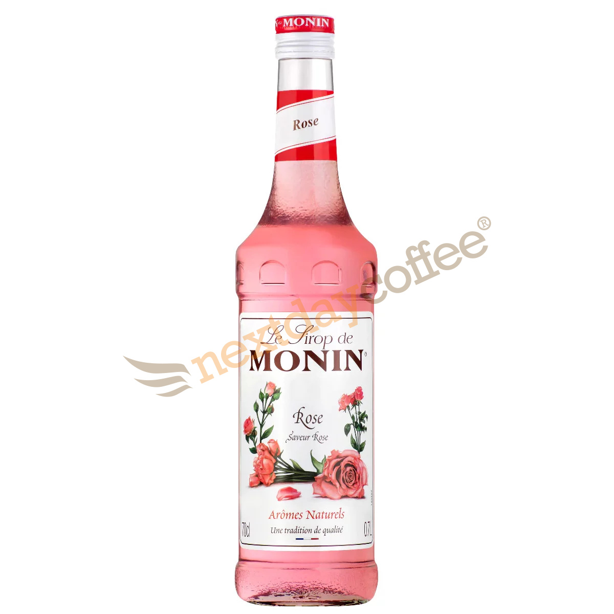 Monin Rose Syrup for Adding to Cocktails, Prosecco and Gin