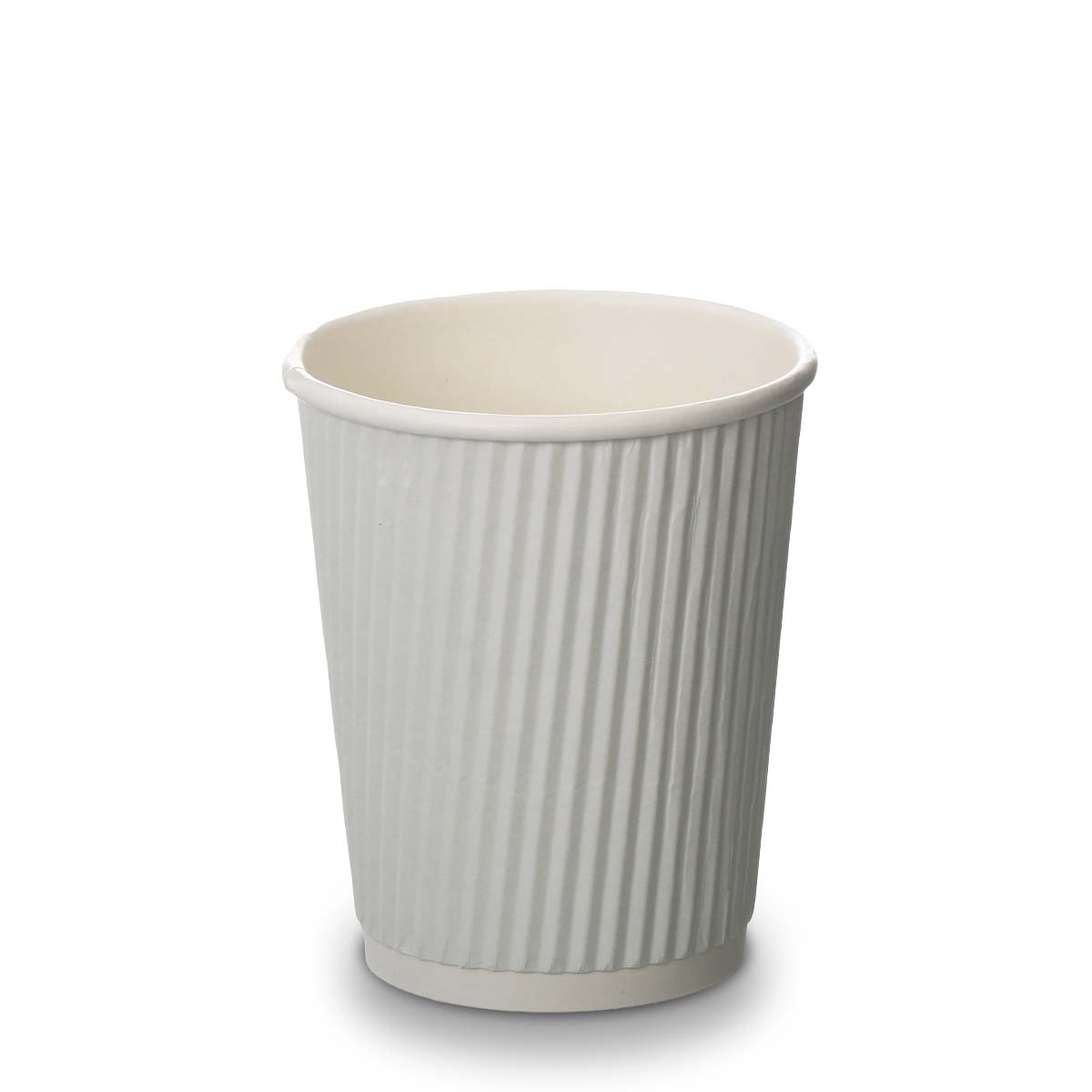8oz Disposable Paper Coffee Cups, Ripple and Double Wall