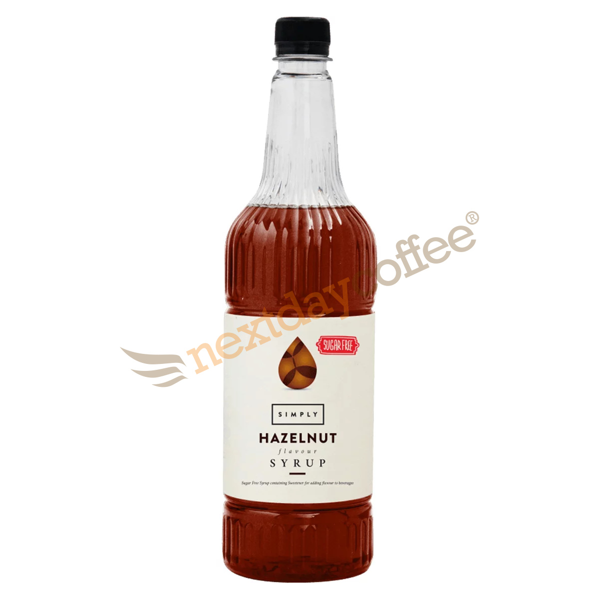 Simply Hazelnut Sugar Free Syrup (1 Litre) | Coffee Syrup