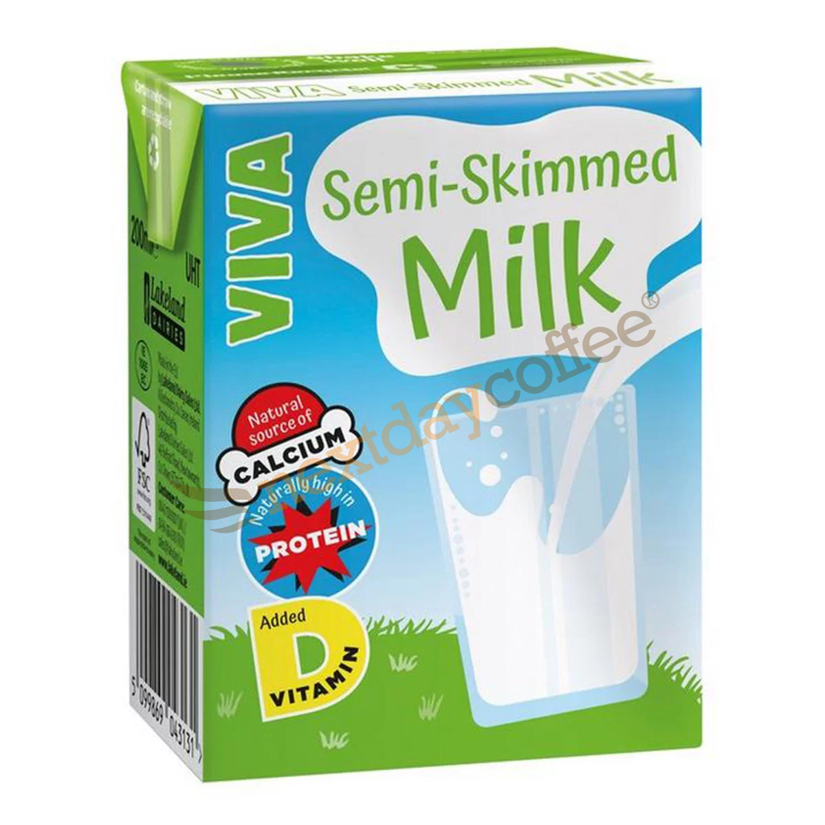 VIVA Semi Skimmed Milk Cartons (27 x 200ml)