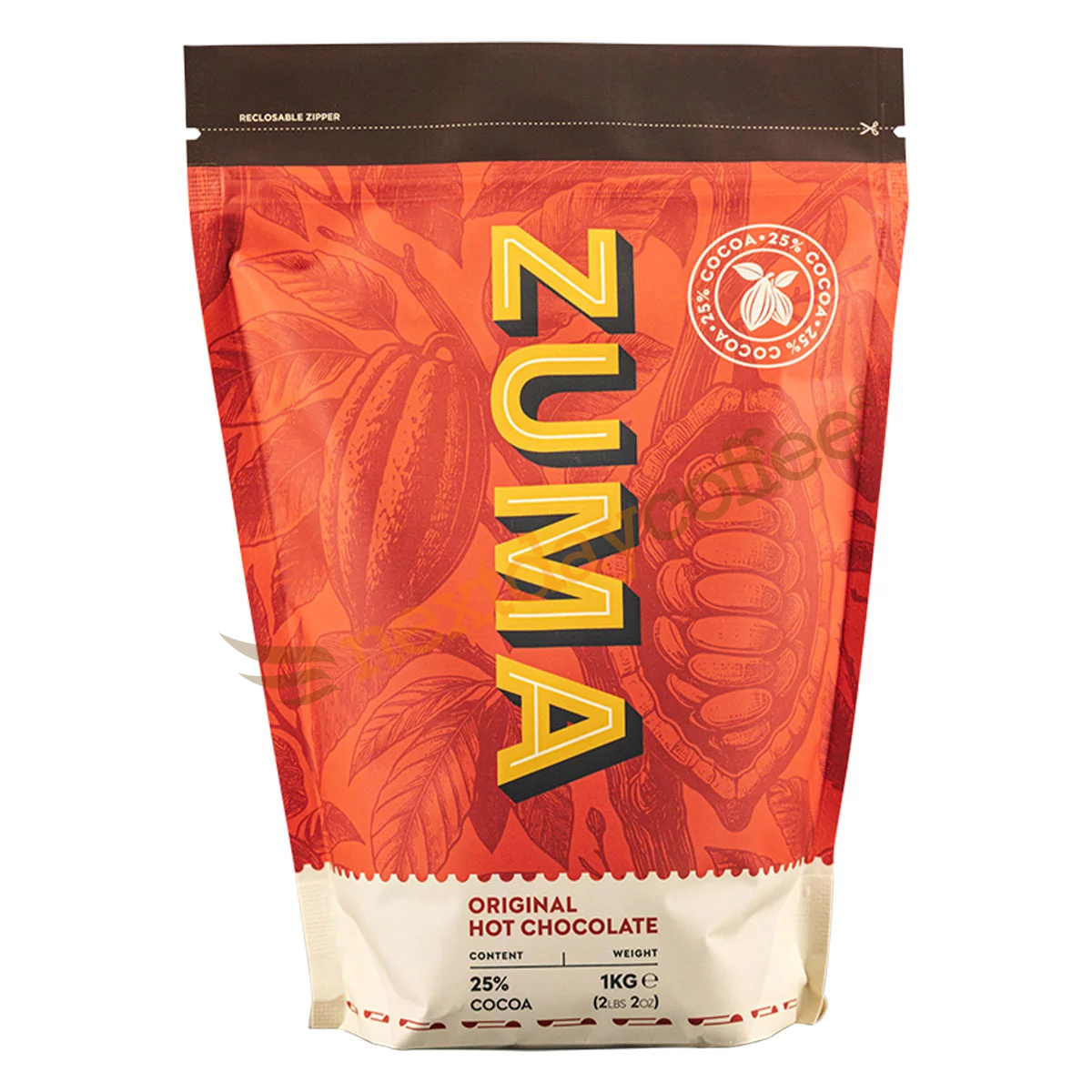 Zuma Hot Chocolate Powder, Zuma Original, 1kg Reseal Bag