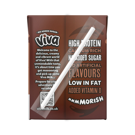 VIVA Chocolate Flavoured Milk (27 x 200ml) No Added Sugar