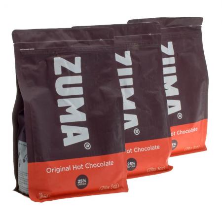 Zuma Hot Chocolate Powder, Zuma Original, 1kg Reseal Bag