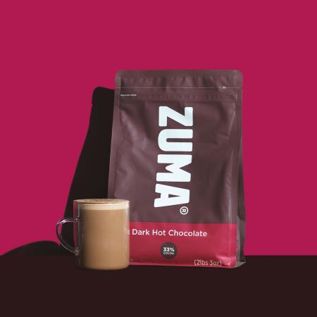 Zuma Dark Hot Chocolate Powder | Zuma 8x1kg Reseal Bags