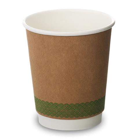 16oz black double wall coffee cups for takeaway hot drinks