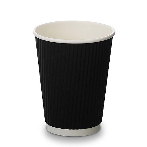 Black Ripple Coffee Cups, Best Selling Disposable Cups